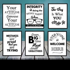 PRINTABLE School Posters | Inspirational & Motivational Affirmation ...