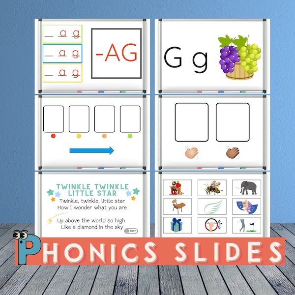 Powerpoint Alphabet Chart - Etsy