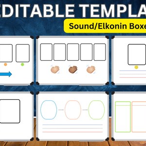 Phonics Lesson Template Slides | ELA Powerpoint | Sound Mapping Boxes ...