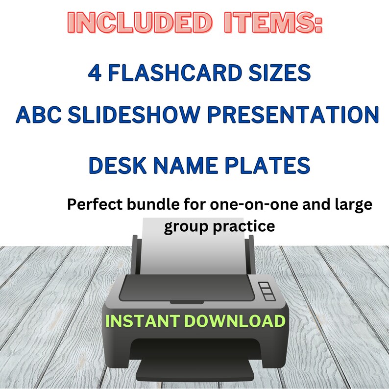 ABC Flashcard + Desk Name Tags Bundle | Slideshow Powerpoint | Alphabet ...