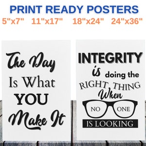 PRINTABLE School Posters | Inspirational & Motivational Affirmation ...