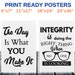 Inspirational Classroom Posters | Motivational Black and White Wall Art ...