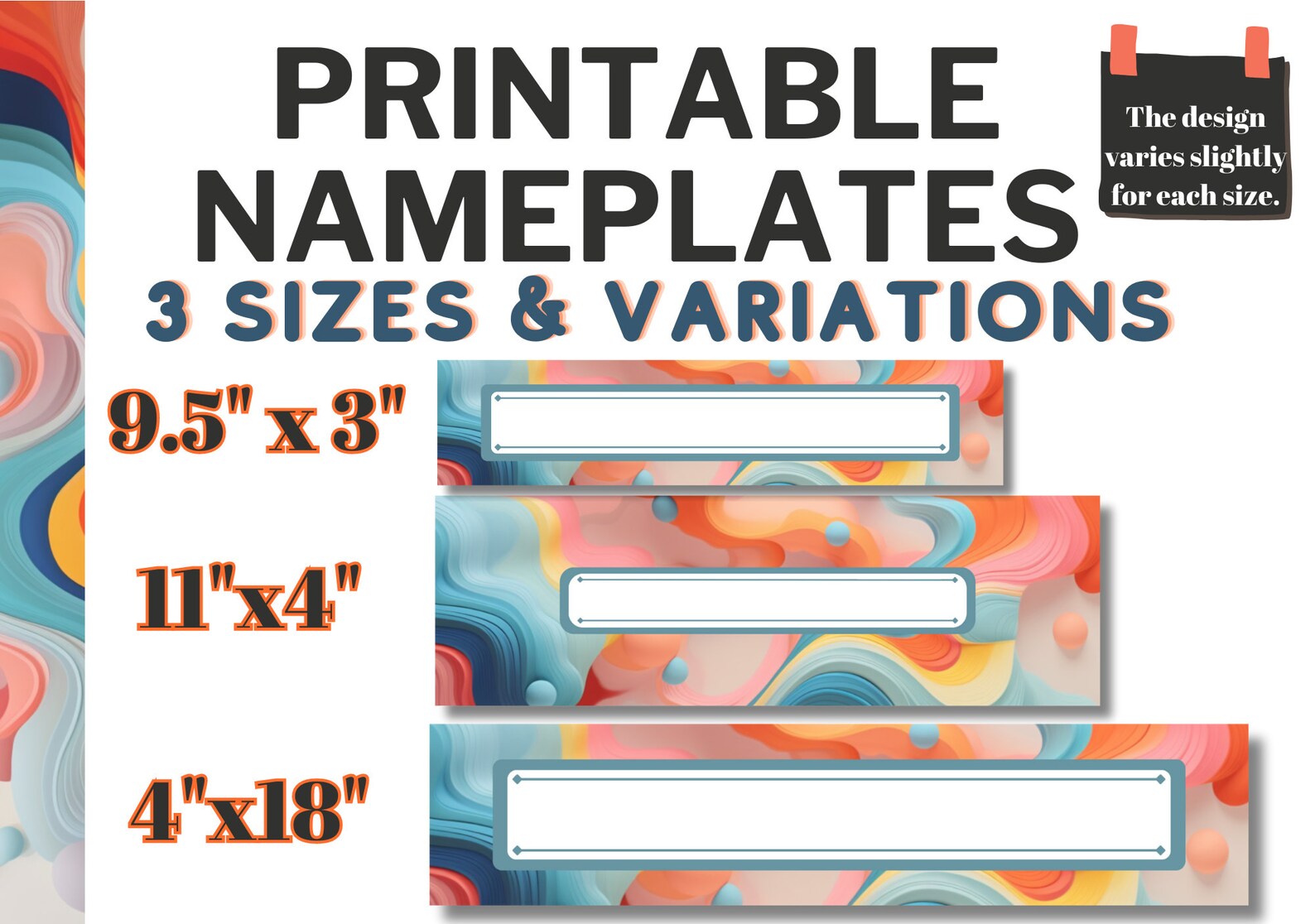 Editable Printable Desk Name Labels | Student Nameplates | School ...