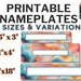 Editable Printable Desk Name Labels | Student Nameplates | School ...