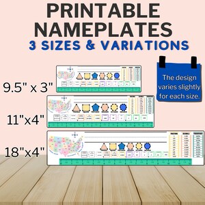 Editable Desk Name Tags | Classroom Student Nameplates (digital ...