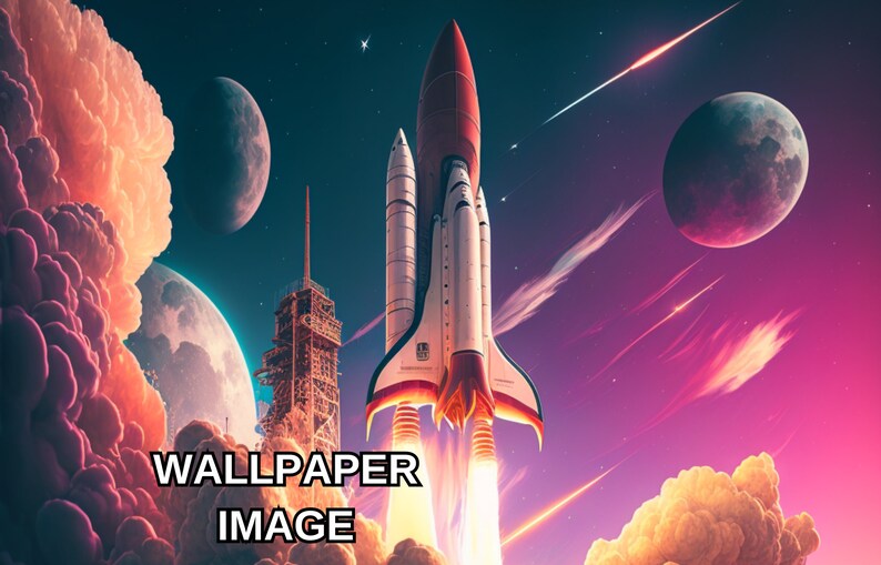 WALLPAPER Desktop, Smart Phone & Tablet Art Wallpaper Set Rocket ...