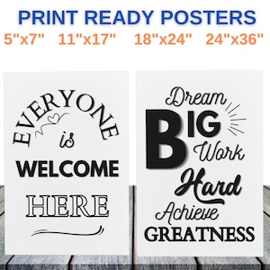 PRINTABLE School Posters | Inspirational & Motivational Affirmation ...