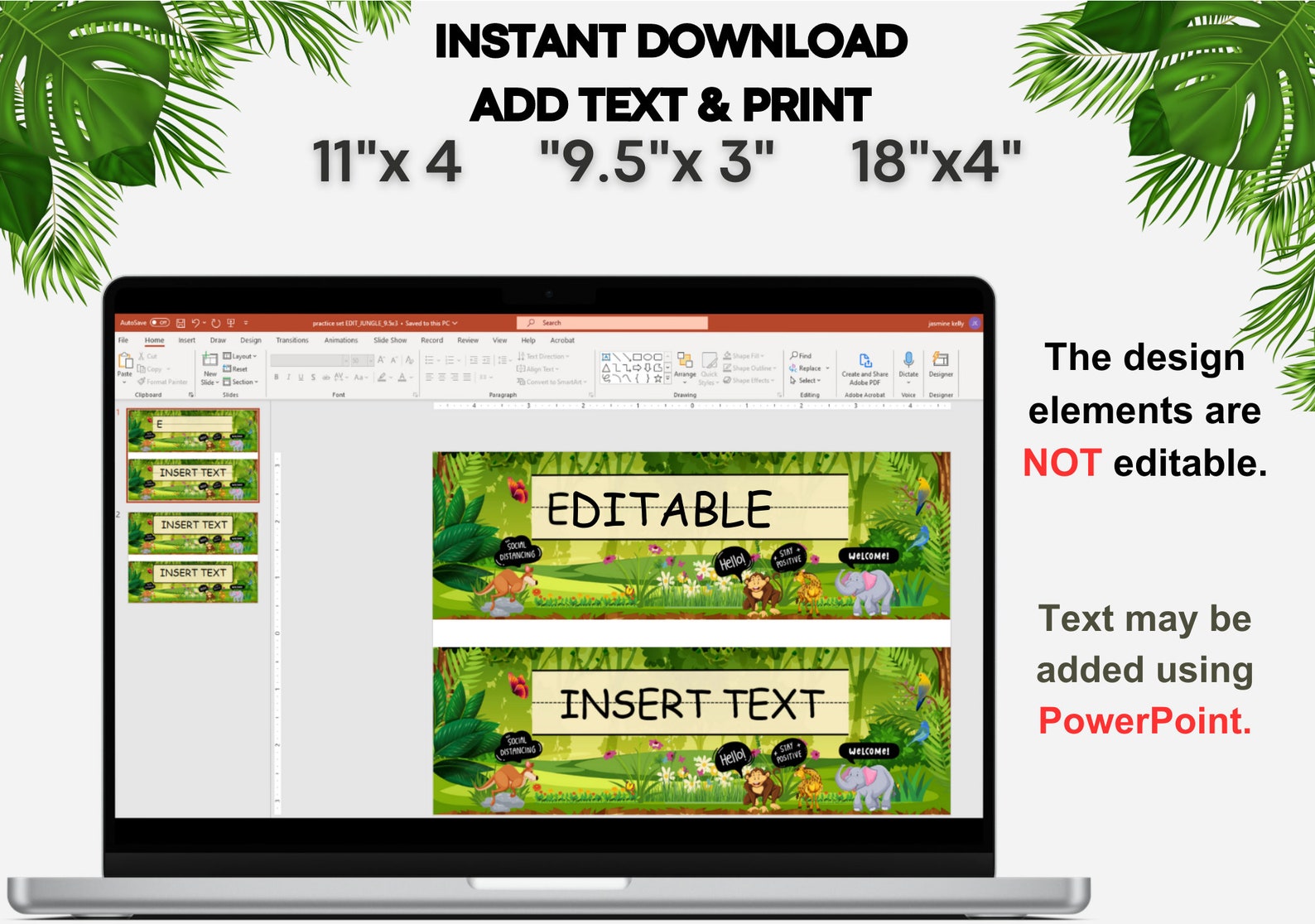 NATURE Name Tags | EDIT & PRINT | Desk Nameplates | Animal Classroom ...