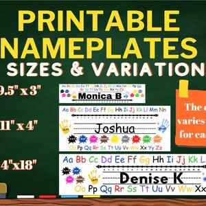 Editable Desk Nameplates | Printable | Classroom Desk Labels | Back to ...