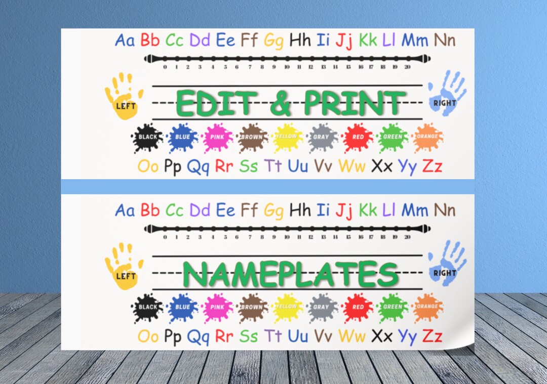 Editable Desk Nameplates | Printable | Classroom Desk Labels | Back to ...