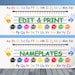 Editable Desk Nameplates | Printable | Classroom Desk Labels | Back to ...