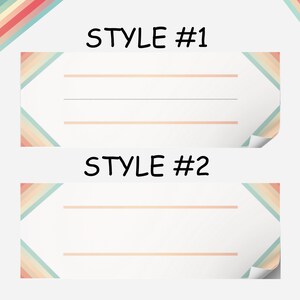 EDIT & PRINT LABELS | Student Desk Nameplates | Striped Classroom ...