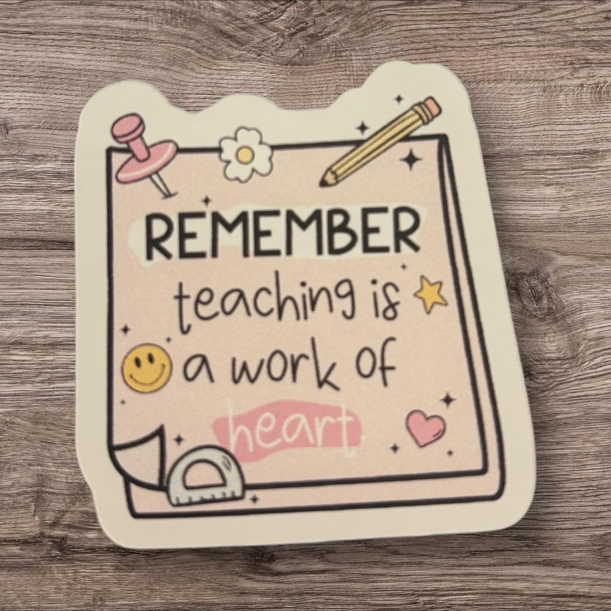 Teaching Affirmation Sticker, Teacher Sticky Note Themed Stickers - Etsy