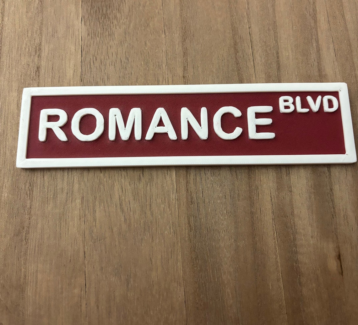 Romance BLVD Sign/romance Sign/book Lovers Sign/booktok Sign - Etsy