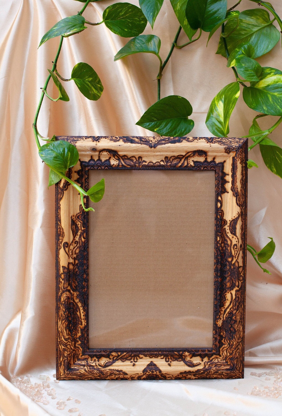 Handcrafted Wood Burned Frame - Etsy