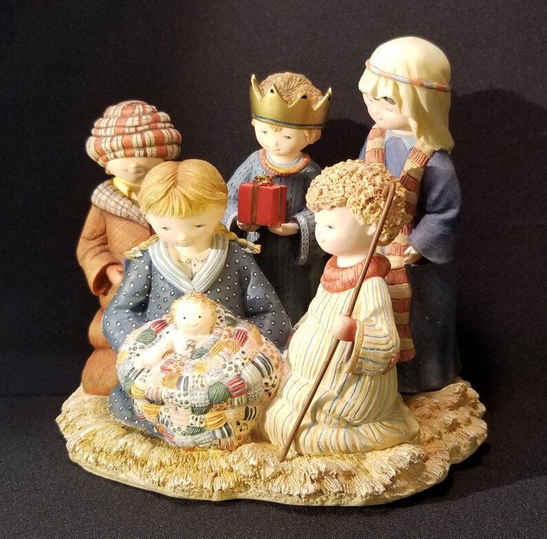 Vintage "special Friends" Nativity: "emmanuel's Gift", by Lang & Wise ...