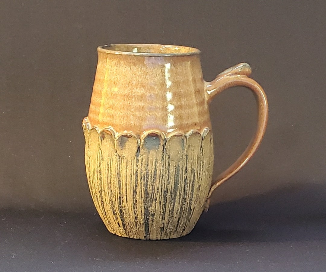 Vintage Studio Art Pottery Extra Large 18 Oz. Mug, Initialed by Artist ...