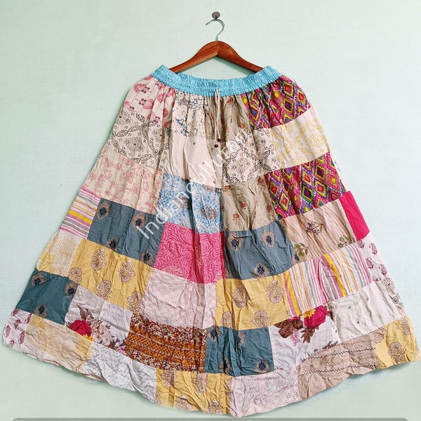 Patchwork Skirt - Etsy