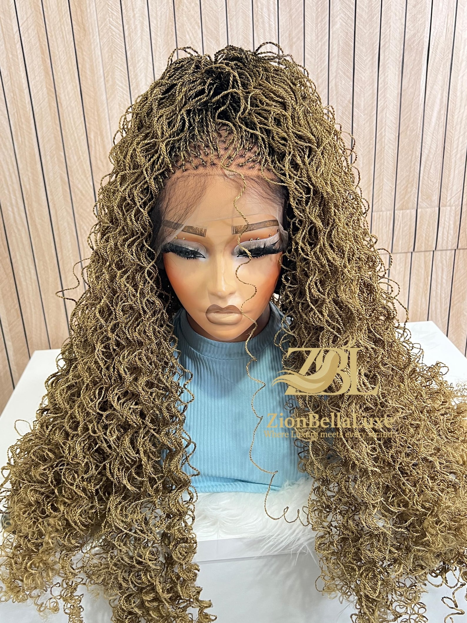 PRE-ORDER Curly Micro Twist Braided Wig, Full Lace, 30 Inches - Etsy