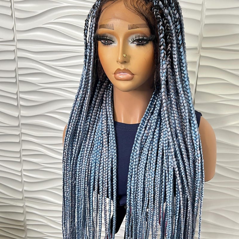 Blue Lace Front Wig - Etsy