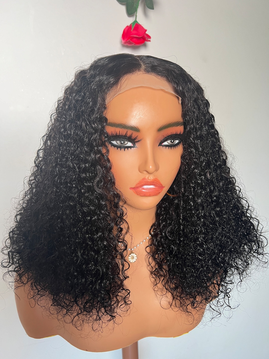 SDD Pixel Curls, Natural Colour Human Hair Curls, 16 Inches Curly Wig ...