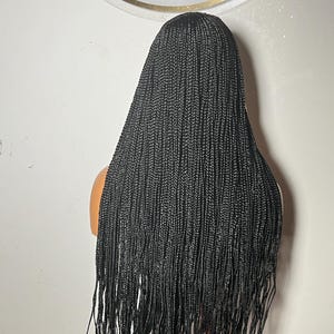 28-30 Inch Cornrow Braids Lace Wig – Glueless C-part Closure, Long ...