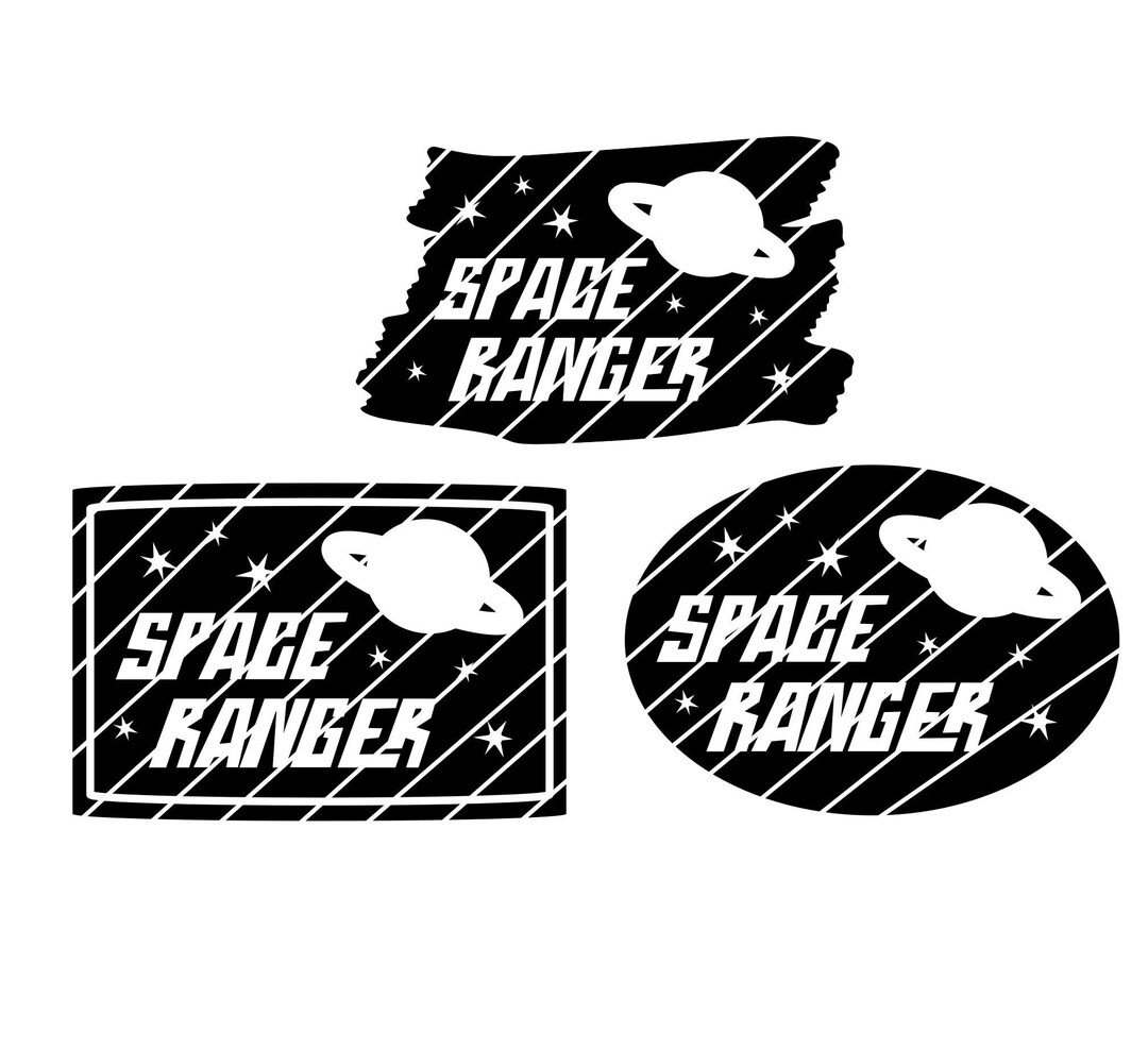 Plotter File Patch Space Ranger // SVG, DXF, PDF, Png - Etsy