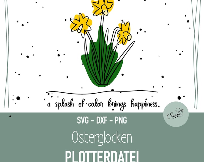 Plotterdatei Bundel Gänseblümchenwiese mit 62 Elementen - SVG, DXF u ...