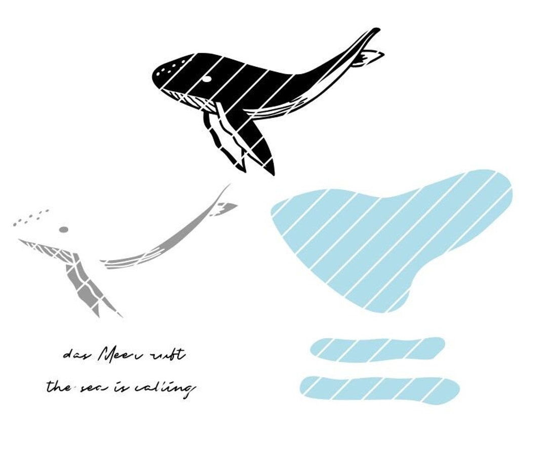 Plotterdatei maritim Buckelwal als SVG DXF PNG und Pdf Datei - Etsy Portugal