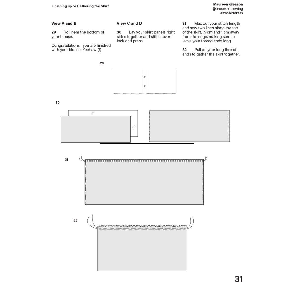 Zero Waste Shirt/dress PDF Sewing Pattern - Etsy