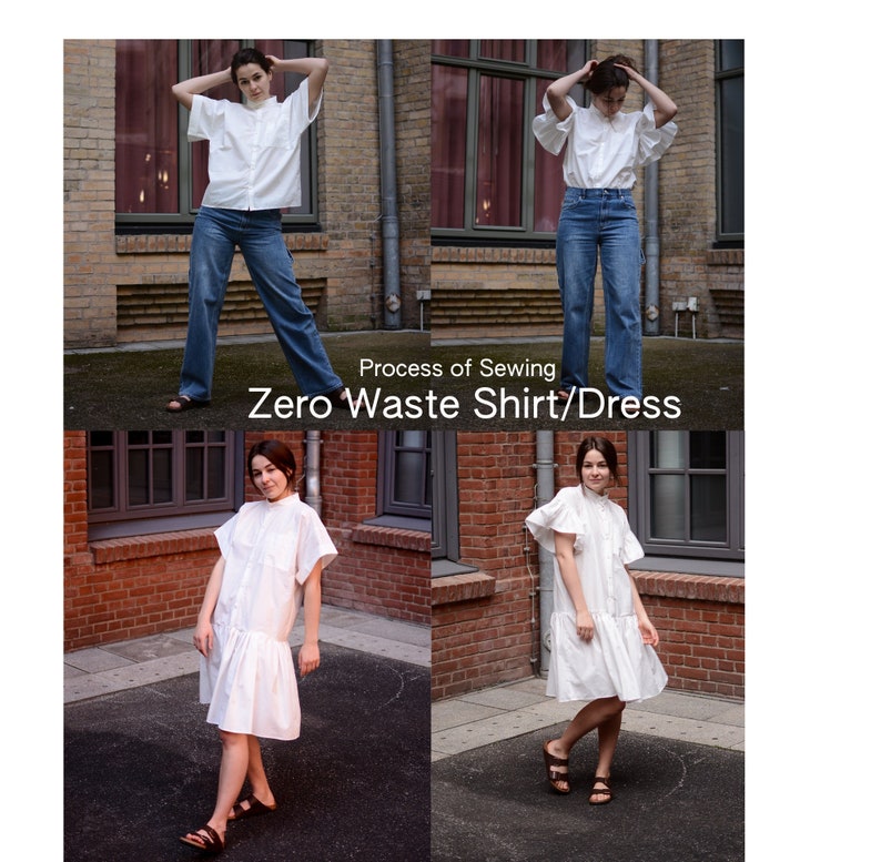 Zero Waste Shirt/dress PDF Sewing Pattern - Etsy