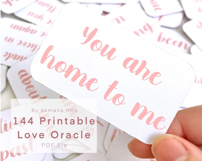Printable Love Messages Oracle Cards | Digital Download| Love Message ...