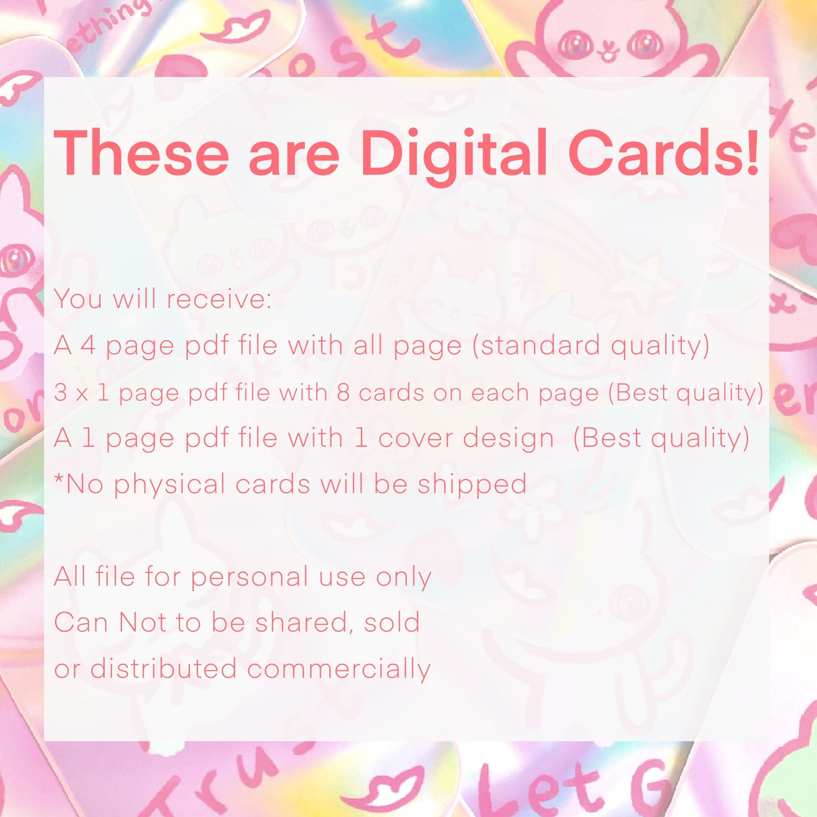 Printable Cat Oracle Cards | Digital Download| Channeled Messages| Twin ...