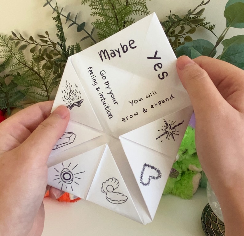 Printable Fortune Teller . Cootie Catcher. Origami Halloween Party ...