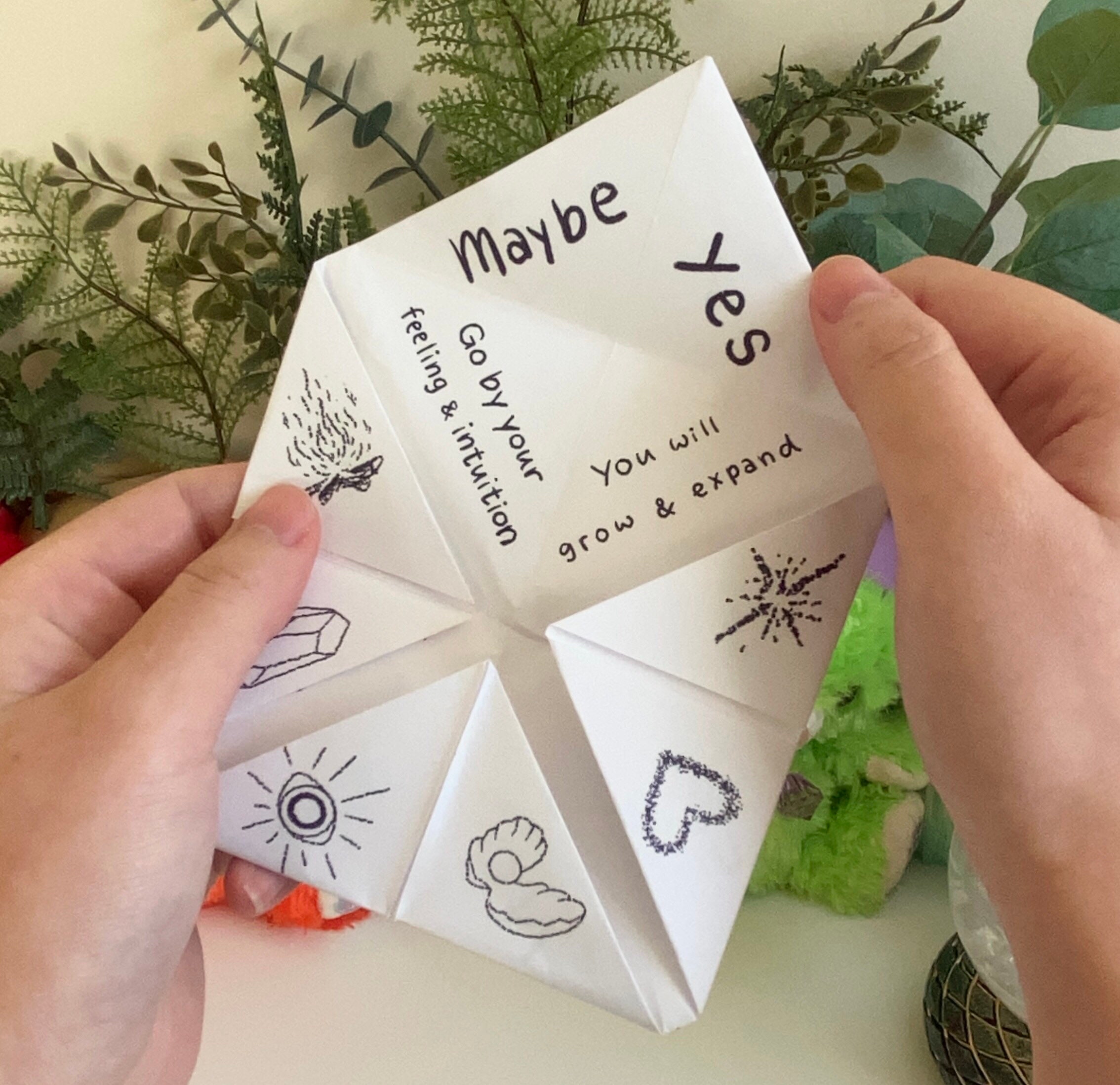 Printable Fortune Teller . Cootie Catcher. Origami Halloween Party ...