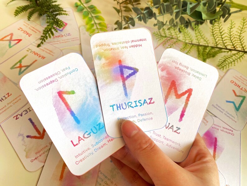 Rune Deck |printable Rune Cards| Rune Set| Oracle Deck|oracle Cards ...