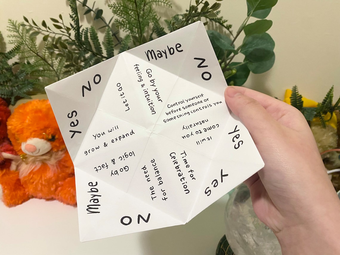 Printable Fortune Teller . Cootie Catcher. Origami Halloween Party ...