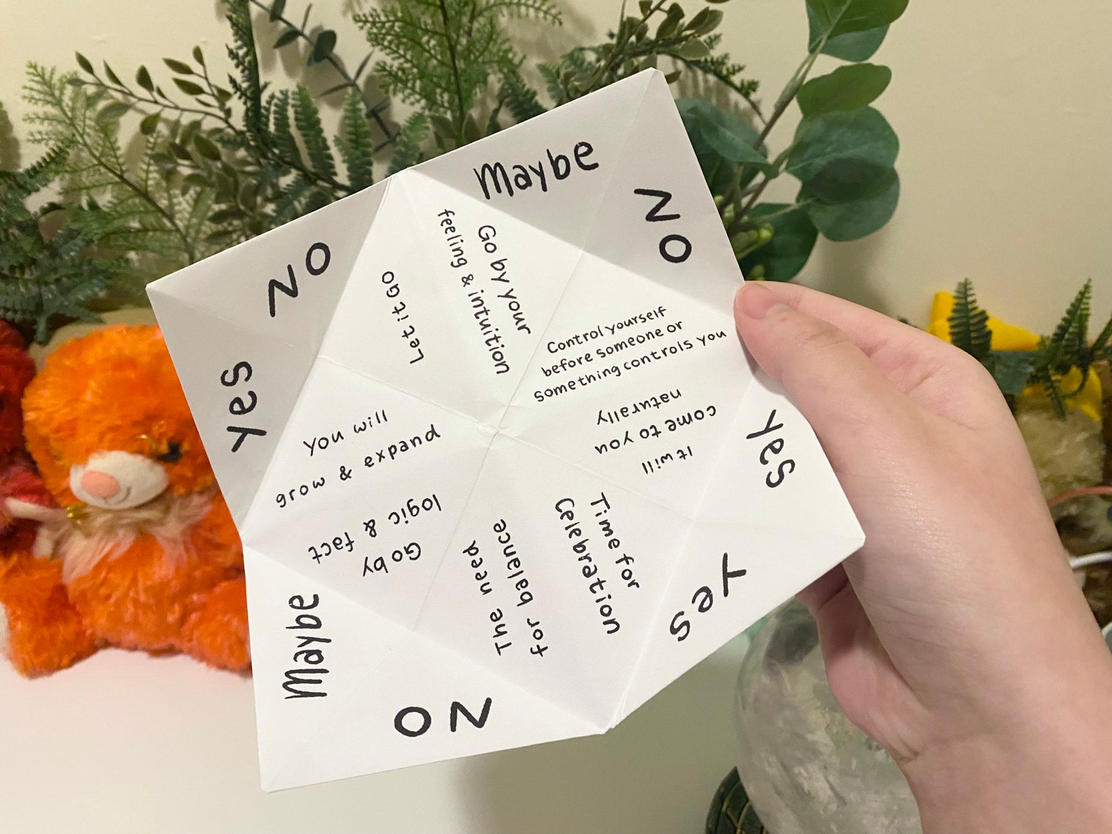 Printable Fortune Teller . Cootie Catcher. Origami Halloween Party ...