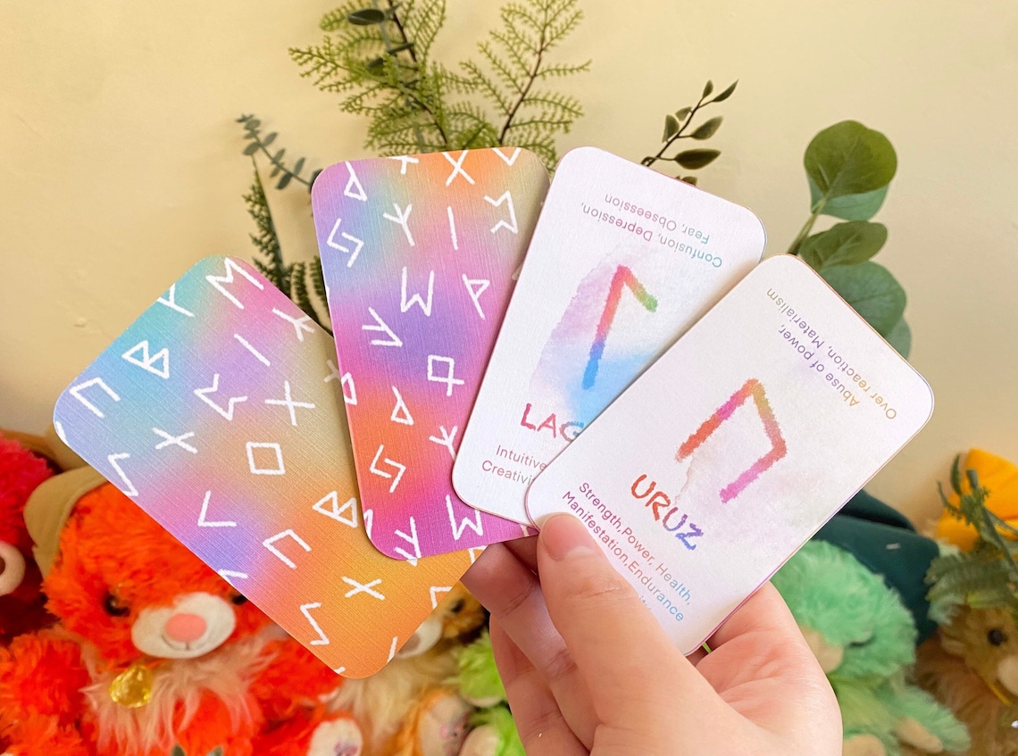 Rune Deck |printable Rune Cards| Rune Set| Oracle Deck|oracle Cards ...