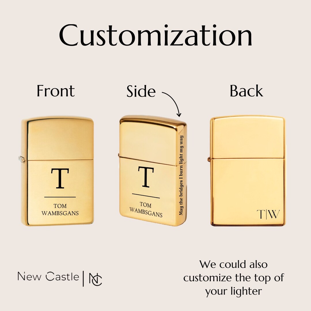 Personalized ZIPPO LIGHTERS for Men Lighter Custom Engraved Groomsmen ...