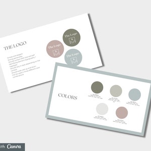 Brand Book Editable Canva Template | Visual Identity Guidelines | Brand ...