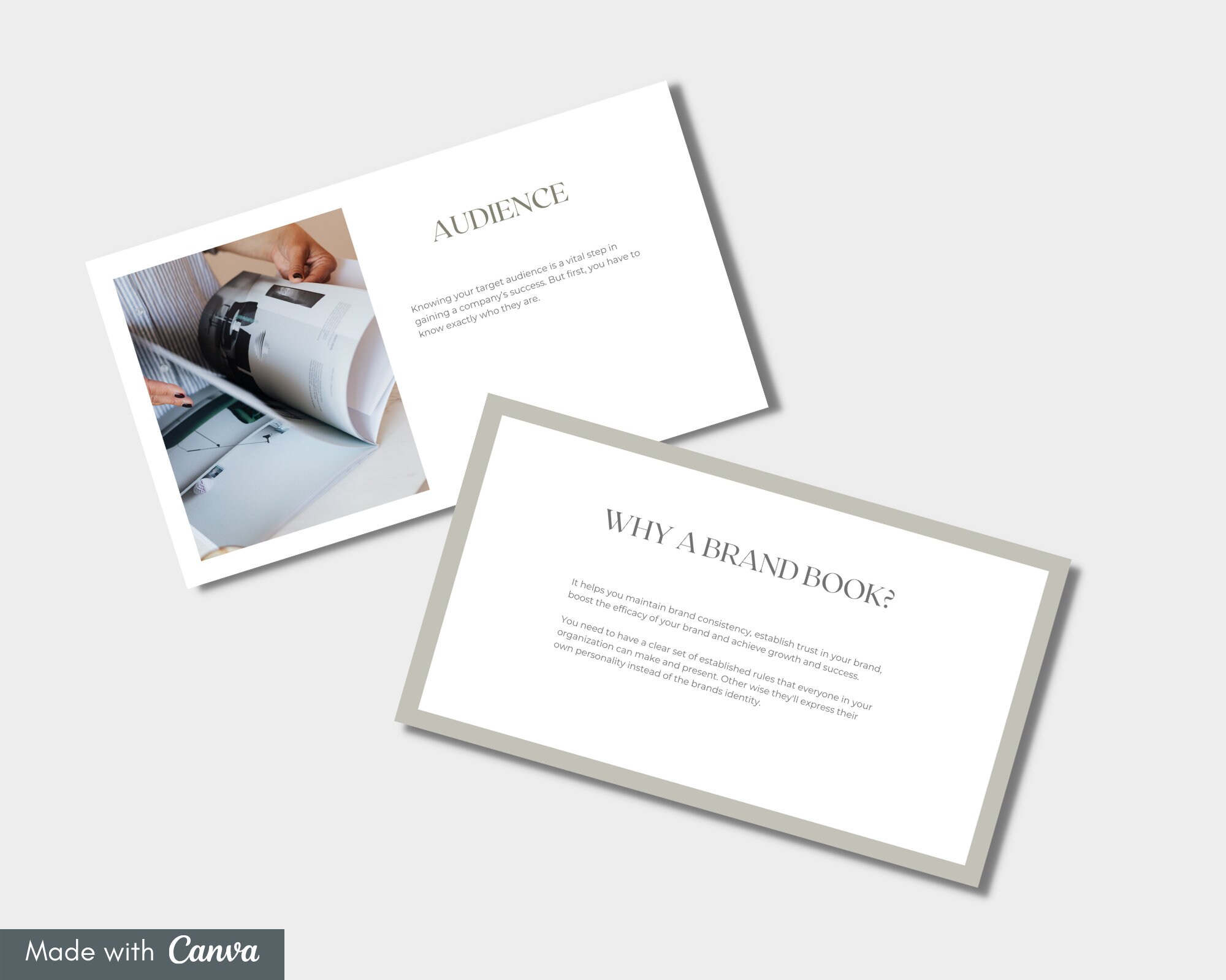 Brand Book Editable Canva Template | Visual Identity Guidelines | Brand ...