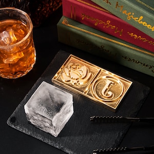 Custom Ice Plate, Monogram Ice Stamp, Ice Tray, Ice Cube Plate Custom ...