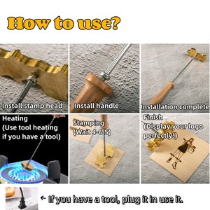 Custom Wood Burning Stamp for Woodworkers , Personalized Branding Iron ...