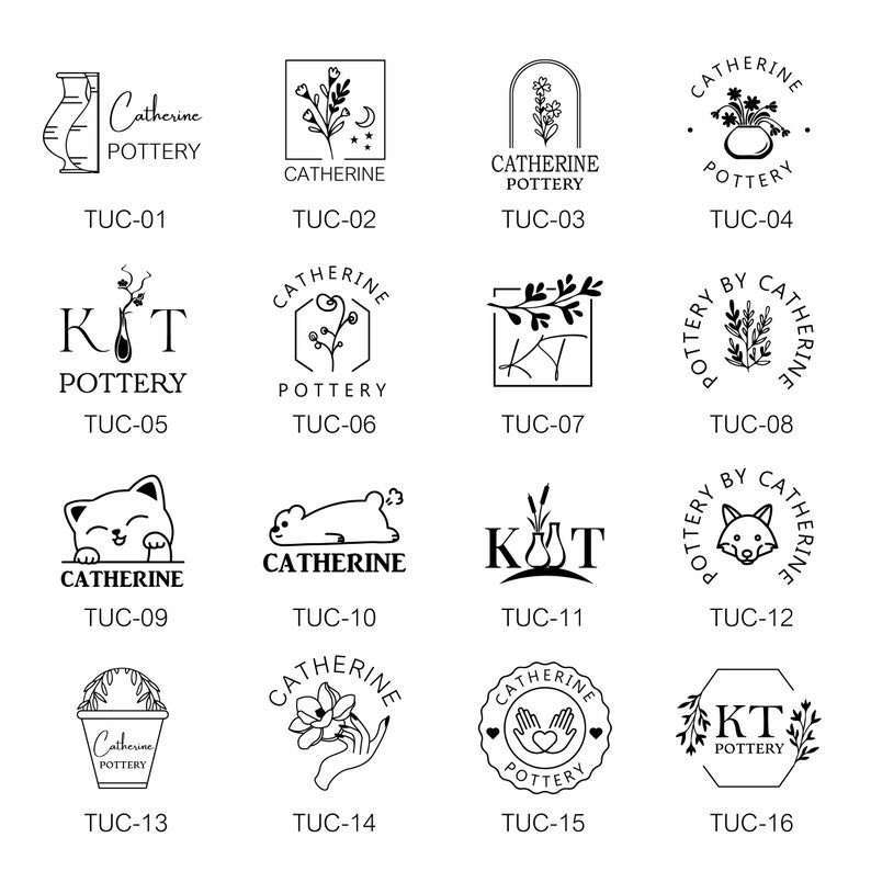 Custom Pottery Stamp, Ceramic Stamp, Acrylic Pottery Stamp, Polymer ...