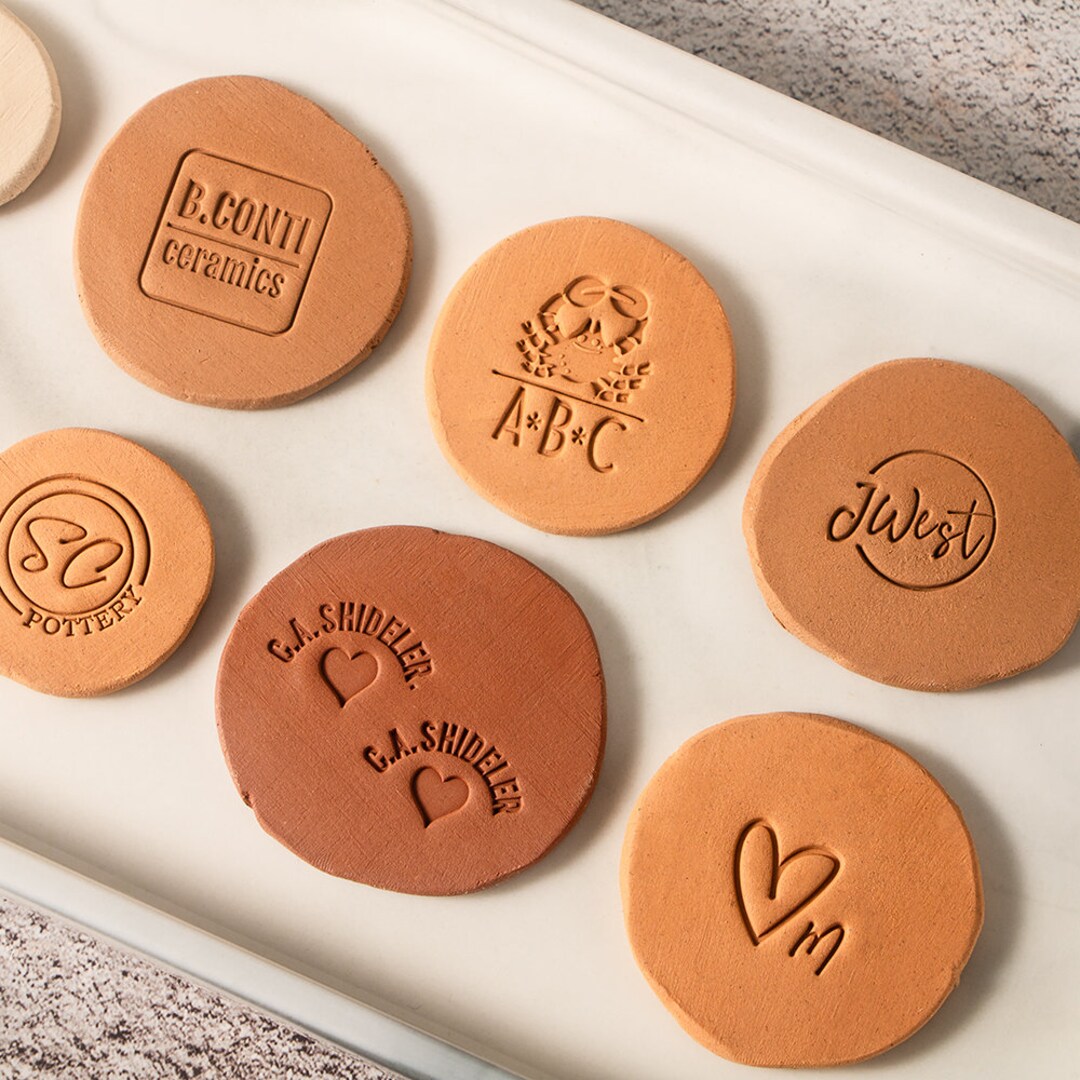Clay Signature Custom, Custom Pottery Stamp, Brass Stamp for Pottery ...