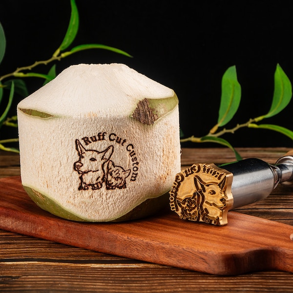 Coconut Stamp - Etsy
