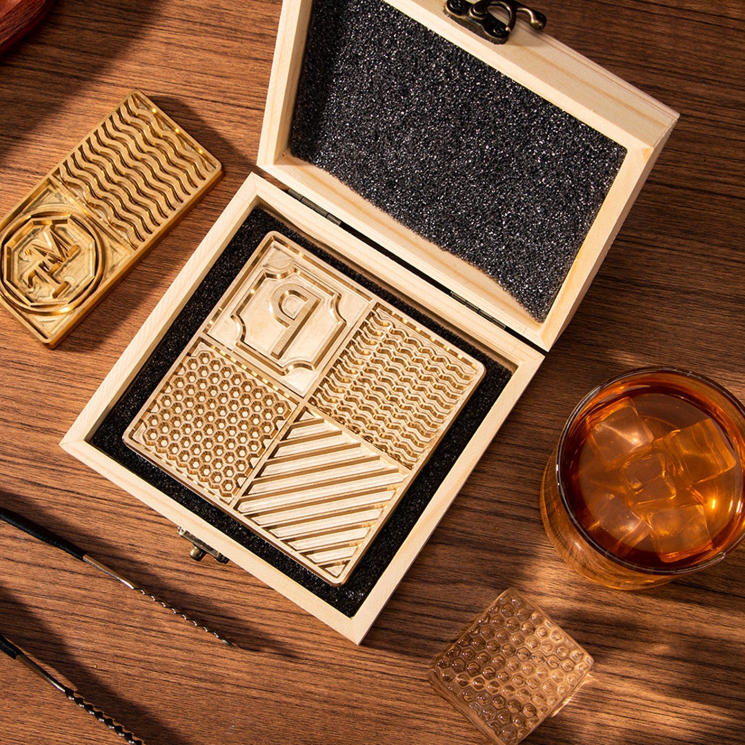 Custom Ice Plate, Monogram Ice Stamp, Ice Tray, Ice Cube Plate Custom ...