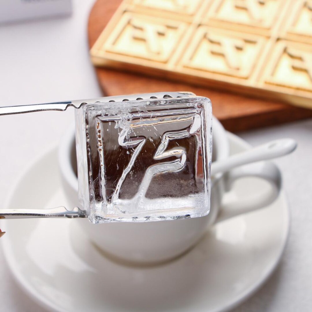 Custom Ice Plate With Business Logo, Ice Cube Plate Custom, Custom Ice ...