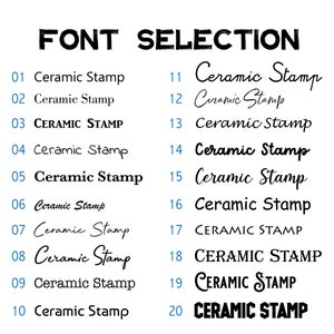 Personalized Ceramic Stamps / Custom Pottery Stamps / 12 Mm Thick Brass ...
